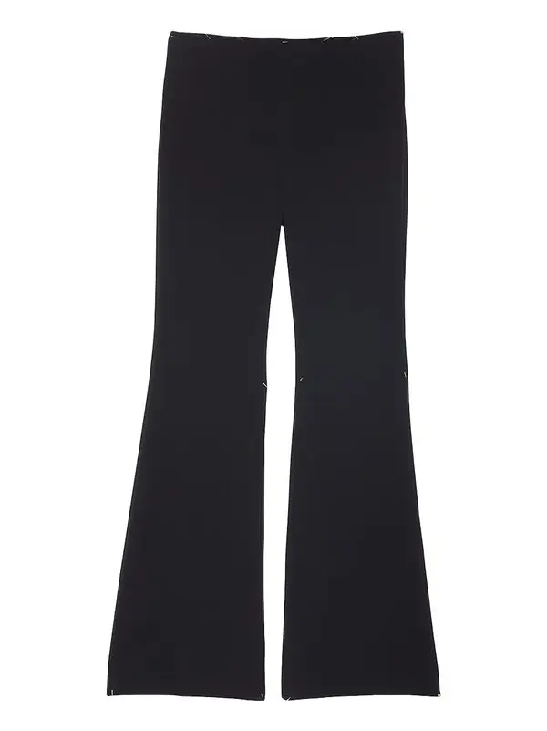 Theory Demitria Flare Trousers - Black