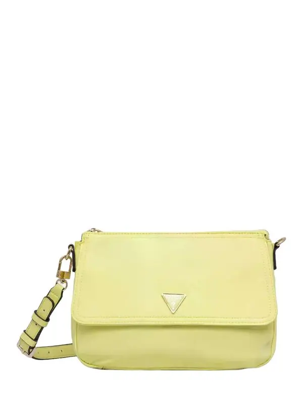 Guess Logo-plaque Crossbody Bag - Yellow