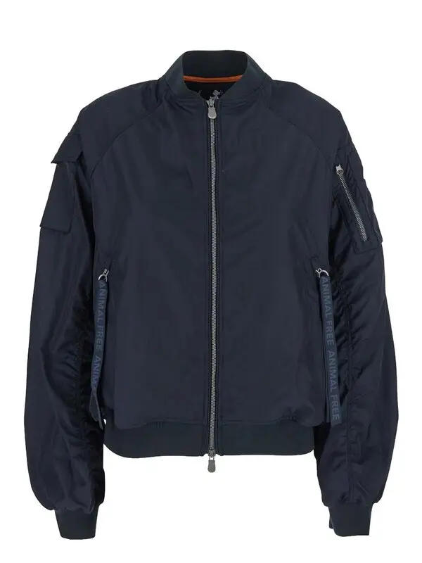 SAVE THE DUCK Bomber Jacket With Pockets - Black