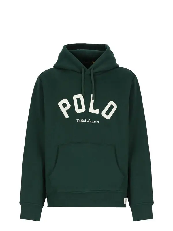 Ralph Lauren Logo Hoodie - Green
