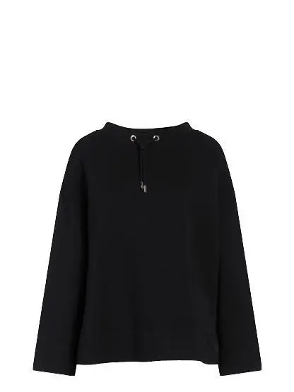 Emporio Armani Cotton-blend Jersey Sweatshirt - Black
