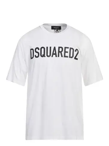 Dsquared2 T-shirt Burgundy Size Cotton - White