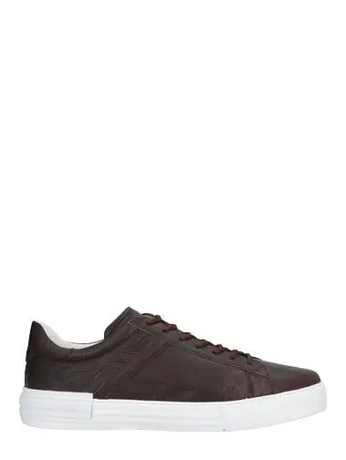 Hogan Low-top Leather Sneakers - Brown