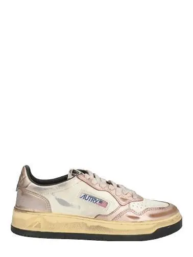 AUTRY Leather Low-top Sneakers - Rose Gold