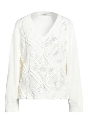 Fabiana Filippi Knitted Cotton Sweater - White