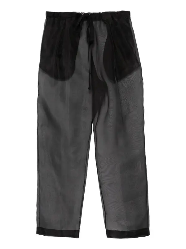 Khaite Trenton Silk Trousers - Black