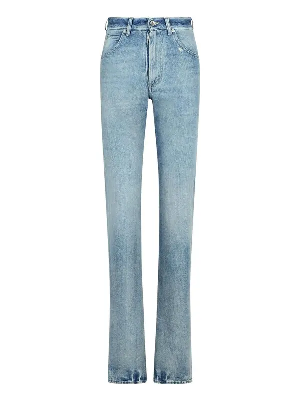 MAISON MARGIELA Straight Leg Denim Jeans - Blue