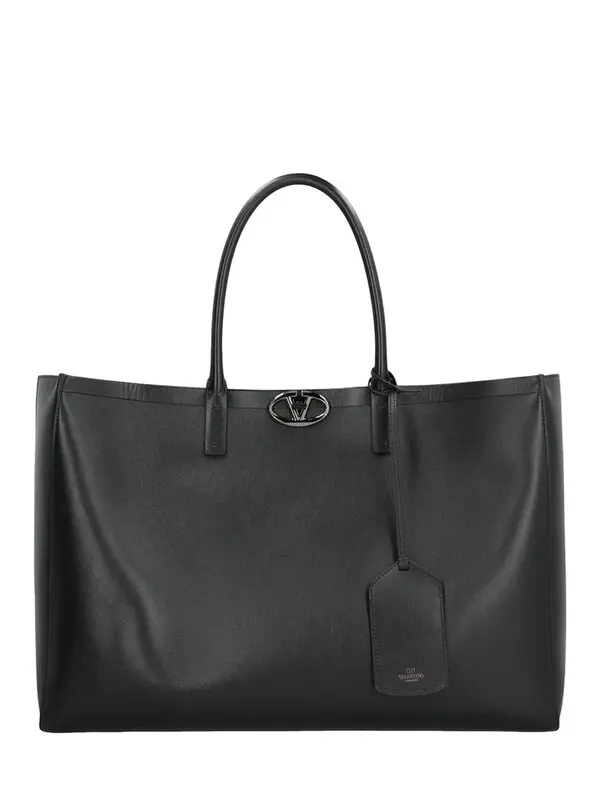 Valentino Garavani Vlogo Locker Tote Bag - Black