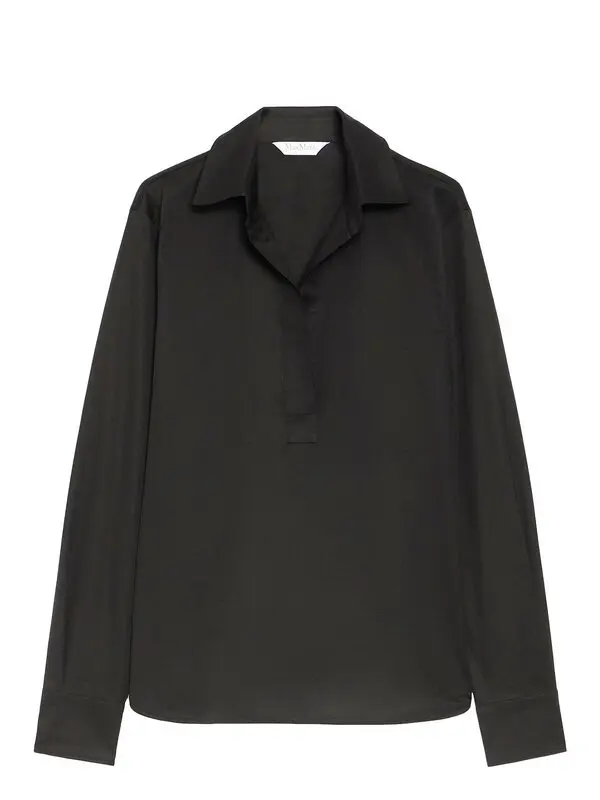 Max Mara Scire Cotton Shirt - Black