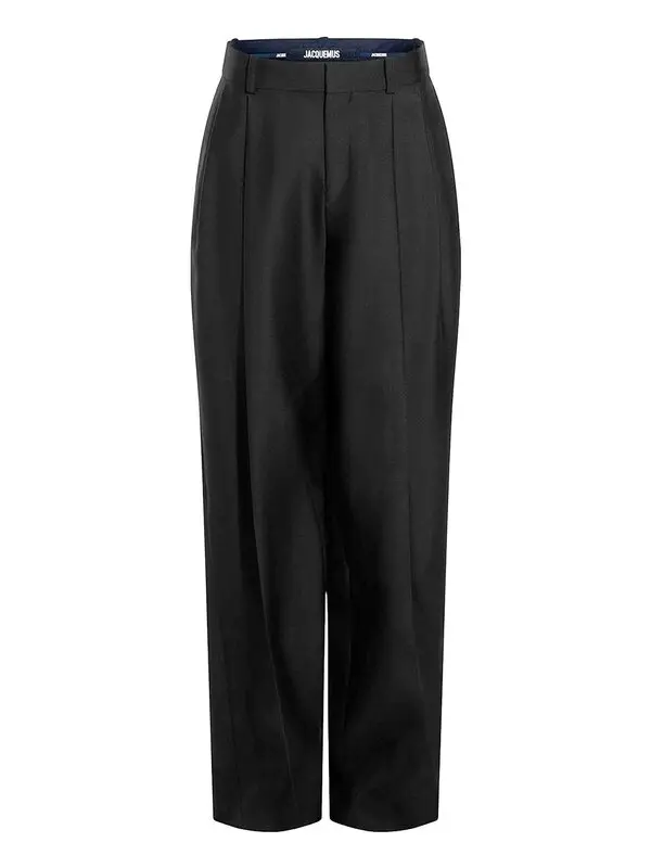 Jacquemus Curzio Flared Trousers - Black