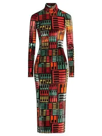 Emilio Pucci Midi Bodycon Dress - Brown