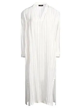 Fabiana Filippi Striped Flared Midi Dress - White