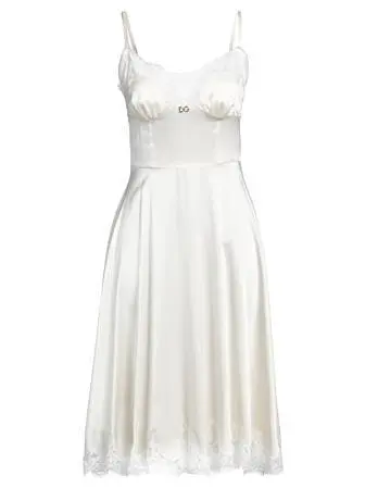 Dolce & Gabbana Midi Slip Dress - White