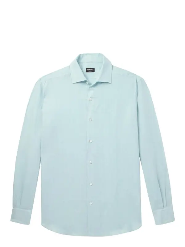 Zegna Oasi Linen Shirt - Blue