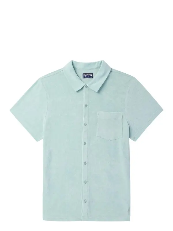 Vilebrequin Charli Organic Cotton-blend Terry Shirt - Blue