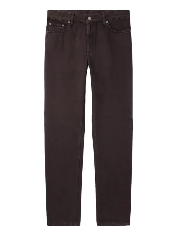 Zegna City Slim-fit Straight-leg Jeans - Brown