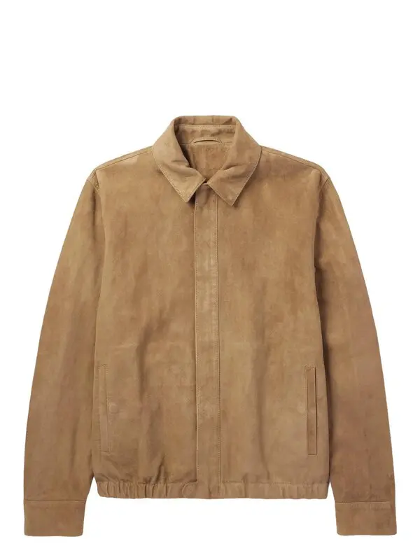 VALSTAR Roy Suede Blouson Jacket - Brown