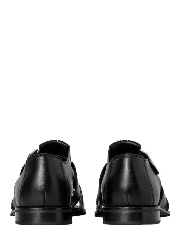 Cos Leather Fisherman Sandals - Black