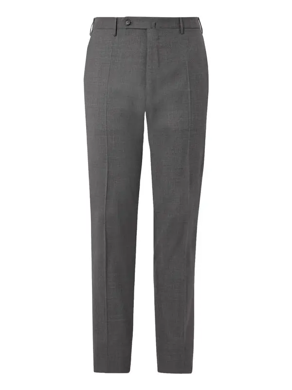 Incotex Venezia 1951 Slim-fit Virgin Wool Trousers - Gray