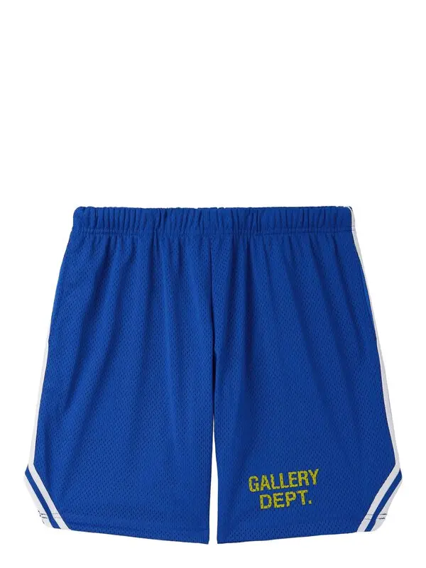 GALLERY DEPT. Venice Court Wide-leg Logo-print Mesh Shorts - Blue