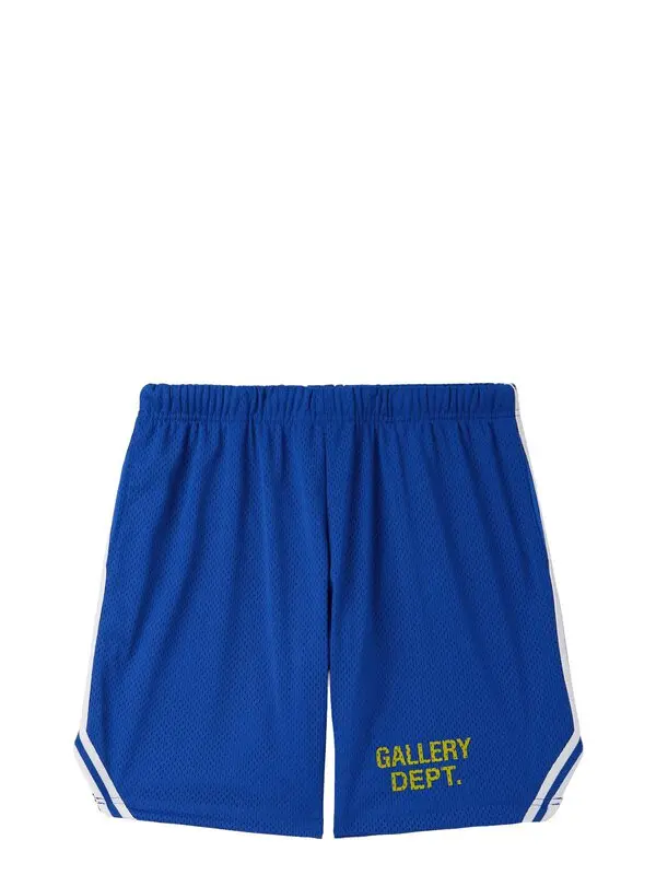 GALLERY DEPT. Venice Court Wide-leg Logo-print Mesh Shorts - Blue