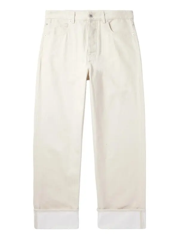 Bottega Veneta Wide-leg Stone-washed Jeans - Neutrals