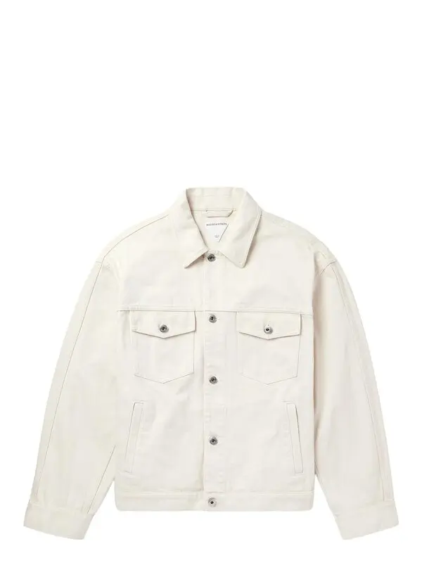 Bottega Veneta Stone-washed Denim Trucker Jacket - Neutrals