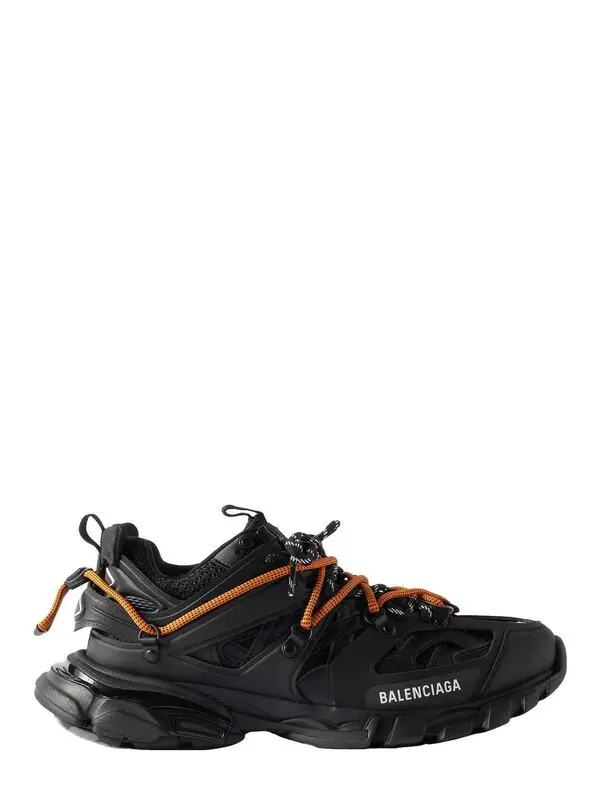 Balenciaga Track Trail Logo-print Sneakers - Black