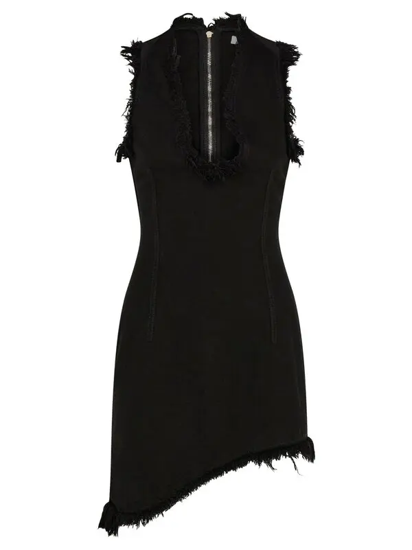 FERRAGAMO Denim Mini Dress - Black