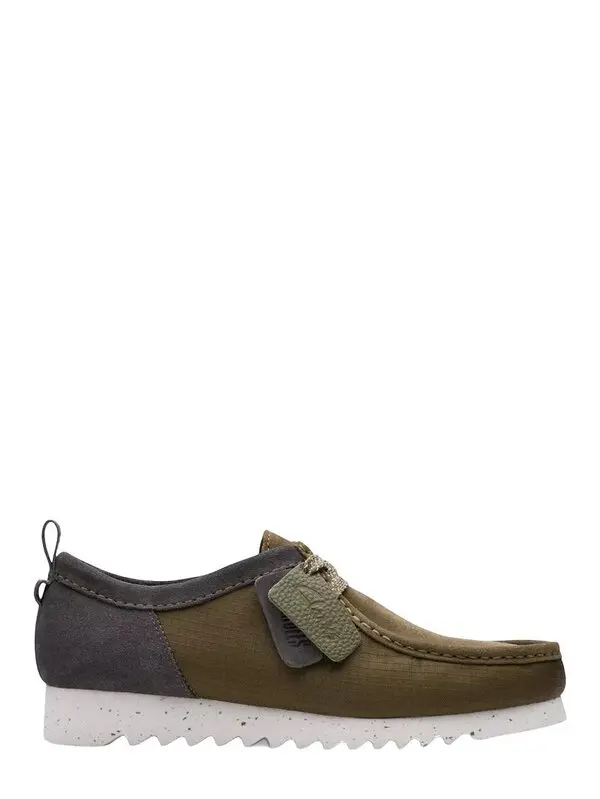 Clarks Wallabee Loafers - Olive/combination