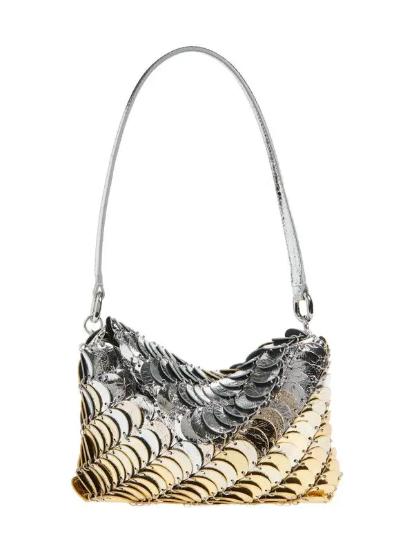 Rabanne Paco Metallic Leather Hobo Bag - Gold/light Gold