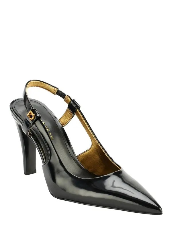Donna Karan New York Pointed Toe Slingback Pump - Black