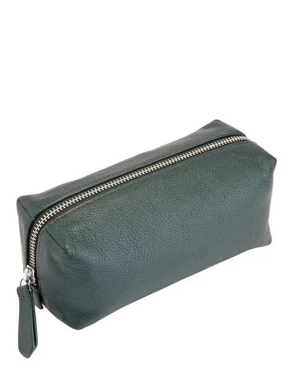 ROYCE NEW YORK Minimalist Leather Bag - Dark Green
