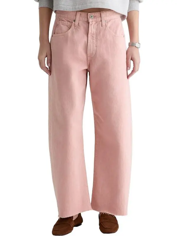 Ag Hattie High-rise Barrel Jeans - Sulfur Sparkling Rose