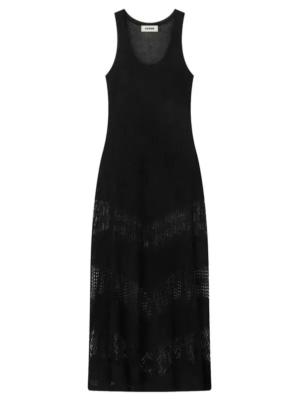 AERON Shirley Embroidered Dress - Black