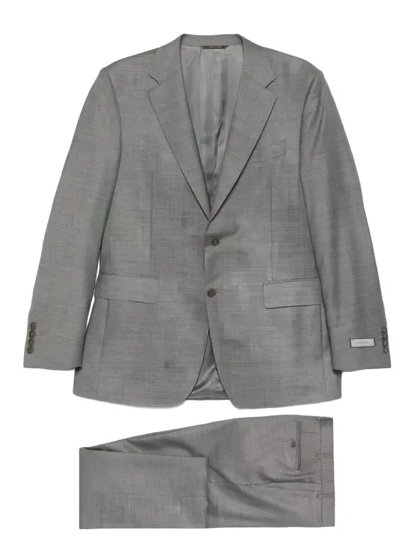 Canali Wool Single-breasted Suit - Grey