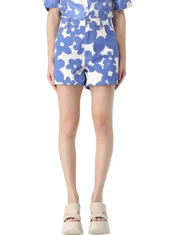 Marni Floral Print Shorts - Blue