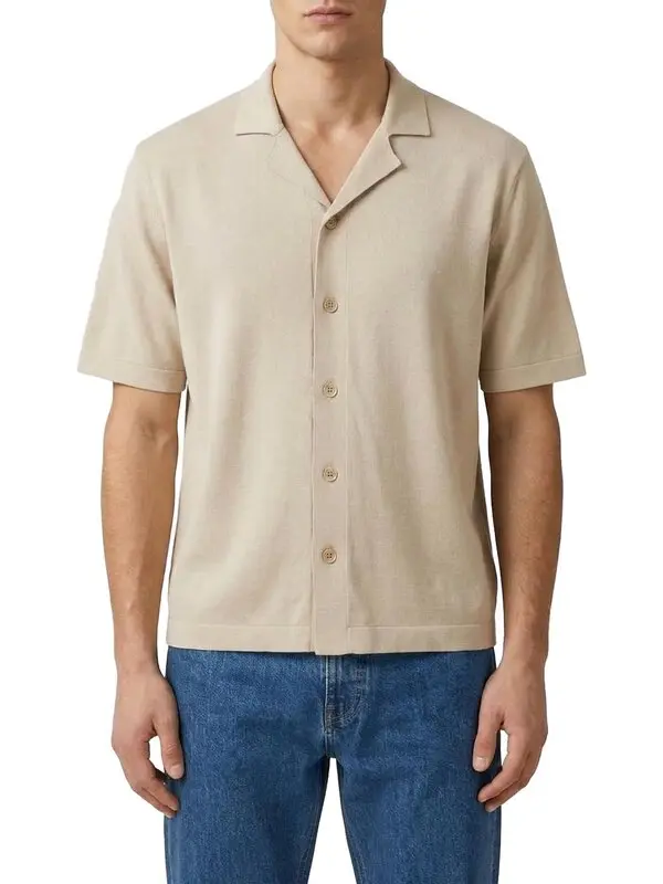 Aspesi Knitted Shirt - Sand