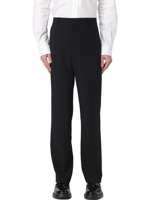 Ami Straight Leg Trousers - Black