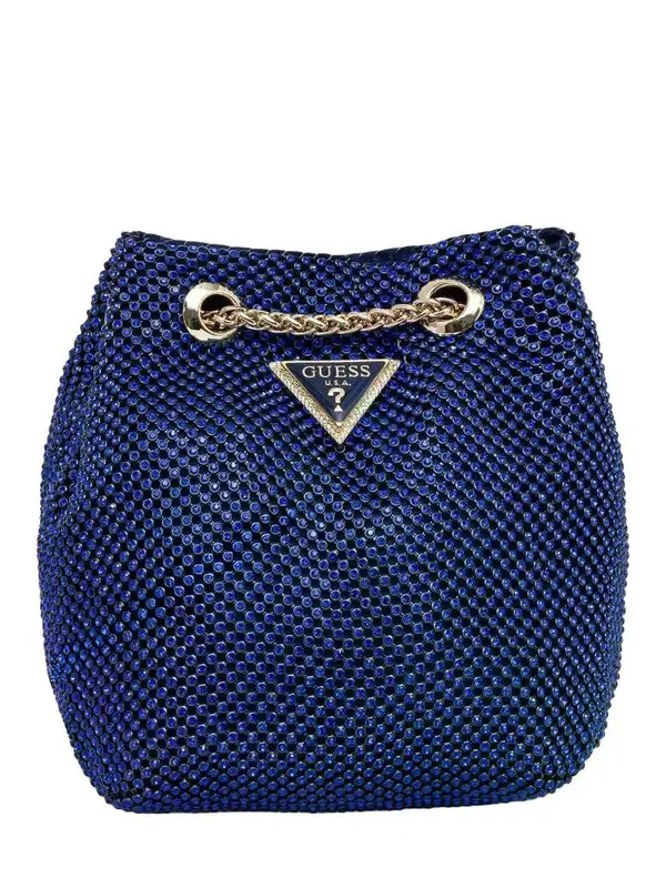 Guess Logo-plaque Bucket Bag - Blue