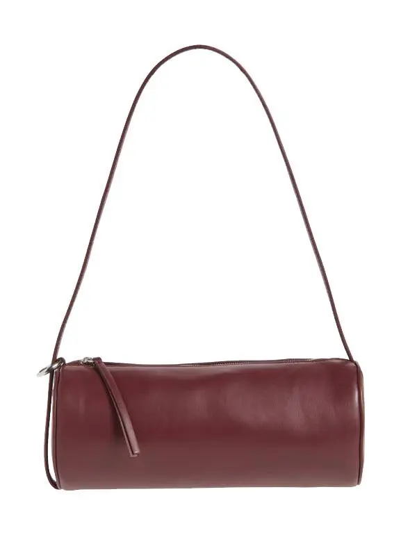 REFORMATION Simona Cylinder Shoulder Bag - Ruby Leather