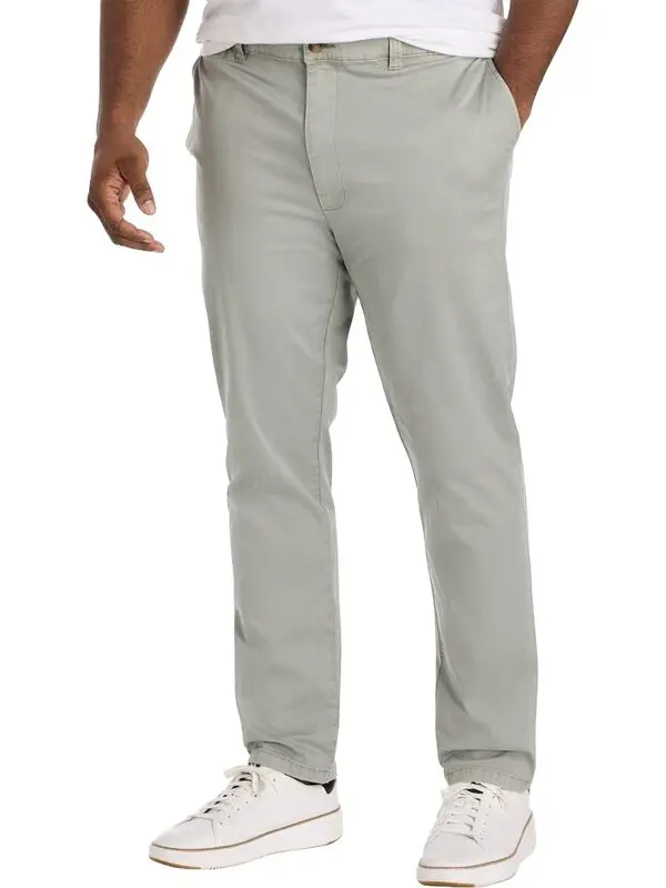TRUE NATION BY DXL Big & Tall Clubhouse Chino Pants - Belgian Block