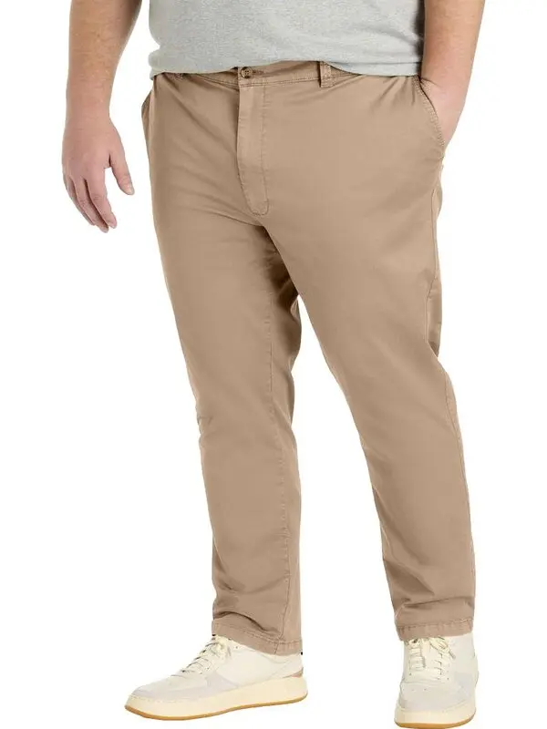 TRUE NATION BY DXL Big & Tall Clubhouse Chino Pants - Dune