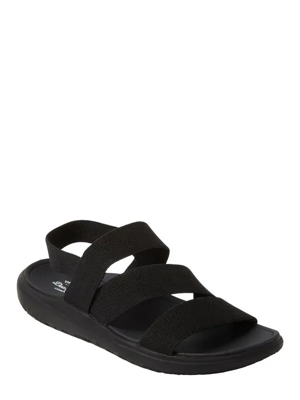 DEARFOAMS Emilia Strappy Sandals - Black