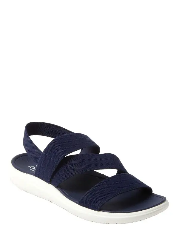 DEARFOAMS Emilia Strappy Sandals - Navy