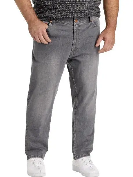 TRUE NATION BY DXL Big & Tall Tapered-fit Jeans - Washed Grey