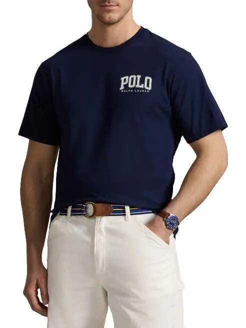 Polo Ralph Lauren Big & Tall Logo Jersey T-shirt - Cruise Navy