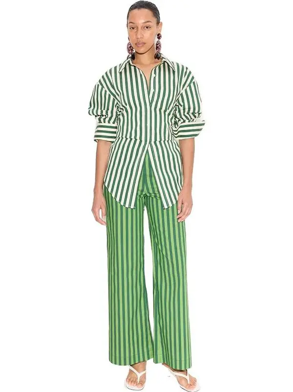 SIMONMILLER Pia Poplin Pant - Gummy Green/moss