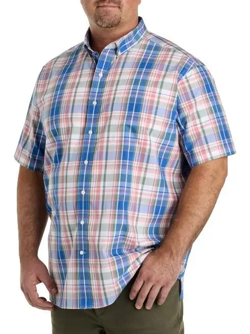 OAK HILL BY DXL Big & Tall Plaid Sport Shirt - Multi