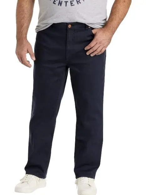 TRUE NATION BY DXL Big & Tall Athletic-fit Stretch Twill Pants - Dark Sapphire